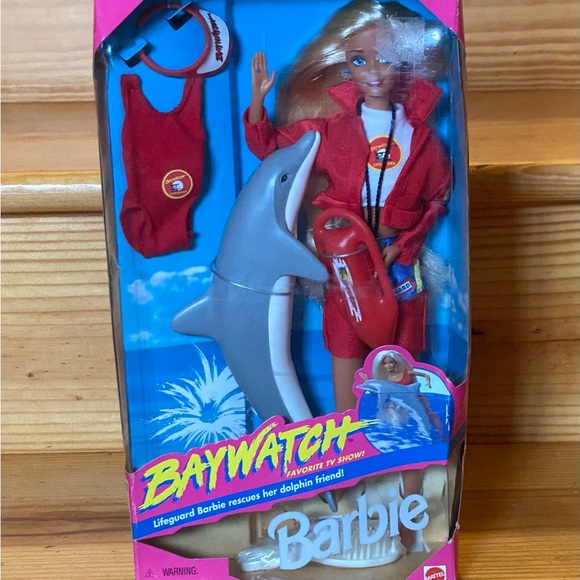 Mattel | Toys | Mattel Baywatch Lifeguard Barbie Rescues Dolphin Friend ...